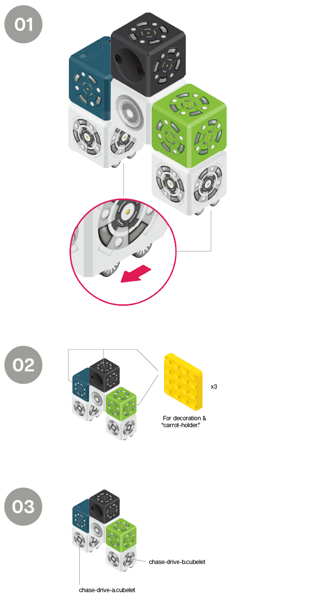 Chase-o-Matic 5000 - Modular Robotics | Cubelets robot blocks